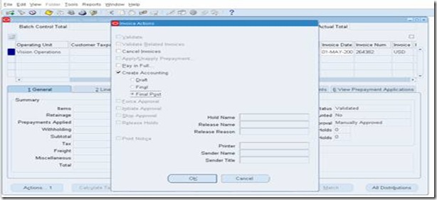 Oracle Applications: How to make manual Refund to Customers in R12